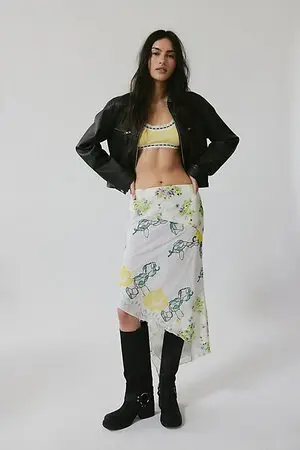 Anna Sui Asymmetrical Midi Skirt