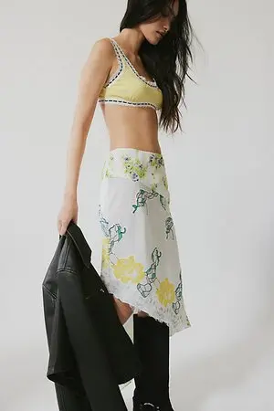 Anna Sui Asymmetrical Midi Skirt