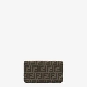 Fendi Baguette Wallet On Chain - Brown