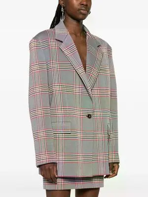 A.M.G. Checked Blazer