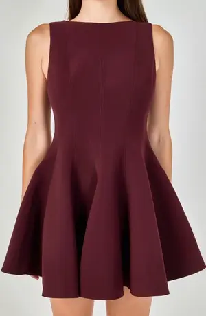 Endless Rose Sleeveless Fit & Flare Mini Dress