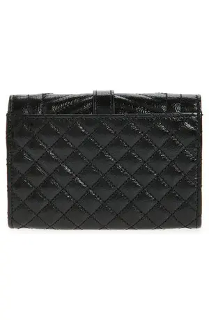 Saint Laurent Cassandre Quilted Leather Envelope Wallet