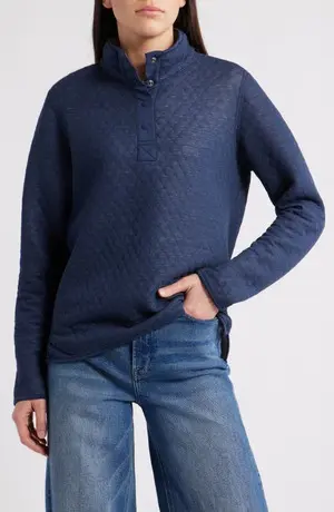 Marine Layer Corbet Quilted Reversible Pullover
