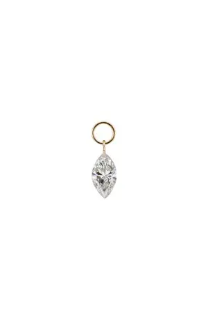 MARIA TASH Marquise Diamond Charm - 18k Yellow Gold/ Diamond