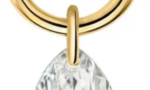MARIA TASH Marquise Diamond Charm - 18k Yellow Gold/ Diamond