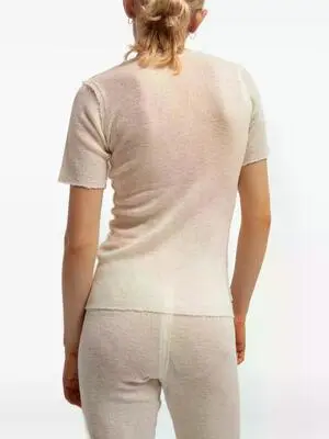 GUDRUN & GUDRUN Barbara Short-sleeve Top - Neutrals