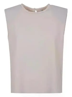 Liviana Conti Sleeveless T-shirt - Neutrals