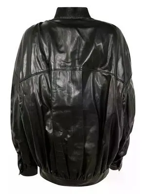 GIOVANNI BEDIN Ruched Leather Jacket