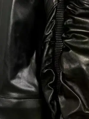 GIOVANNI BEDIN Ruched Leather Jacket
