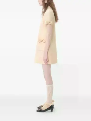 Valentino Garavani Crepe Couture Mini Dress - Neutrals