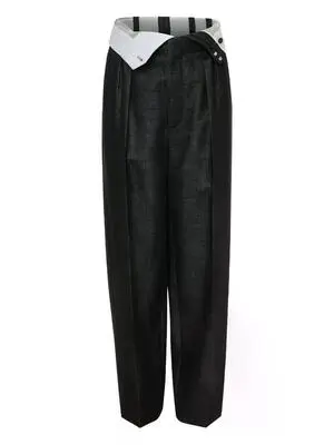 Victoria Beckham Pleated High-waist Trousers