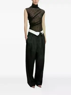 Victoria Beckham Pleated High-waist Trousers