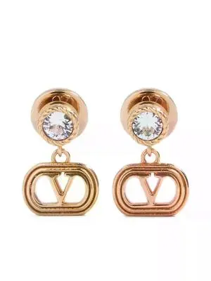 Valentino Garavani Vlogo Signature Stud Earrings - Gold