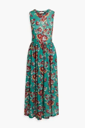 Ulla Johnson Irina Printed Lyocell-jersey Midi Dress