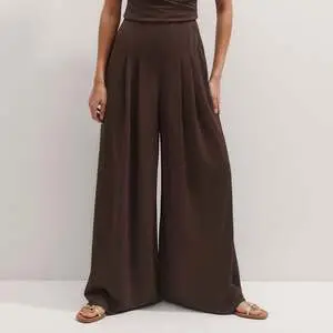 ME+EM Cross-over Wide-leg Jumpsuit