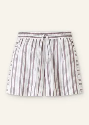 ME+EM Striped Cotton Shorts