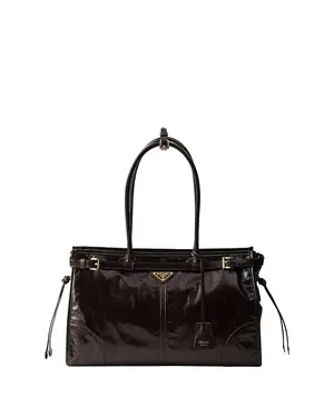 Prada Prada Bonnie Large Convertible Shoulder Handbag Palisander