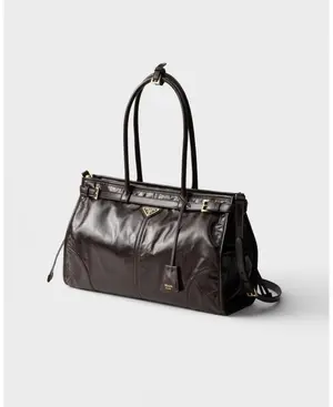 Prada Bonnie Large Convertible Shoulder Handbag - Palisander