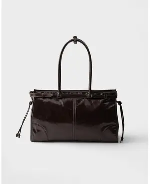 Prada Bonnie Large Convertible Shoulder Handbag - Palisander