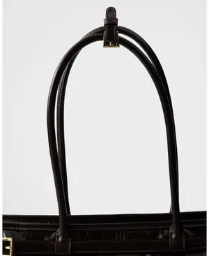 Prada Bonnie Large Convertible Shoulder Handbag - Palisander