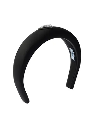 Prada Re-nylon Headband - Black/silver