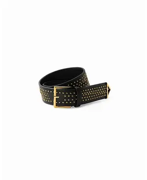 Prada Leather Studded Belt