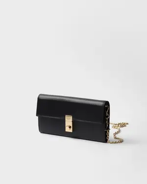 Prada Shoulder Strap Leather Wallet