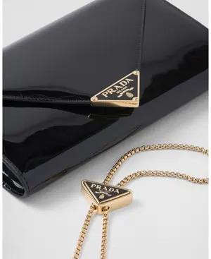 Prada Mini Patent Leather Bag - Black