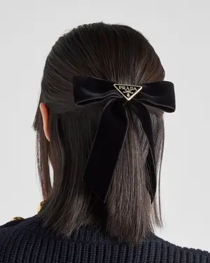Prada Velvet Hair Clip