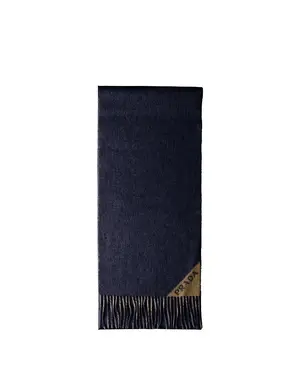 Prada Double Cashmere Scarf Blue