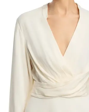 BOSS Dimkai Surplice Mini Dress