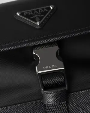Prada Re-nylon And Saffiano Leather Smartphone Case