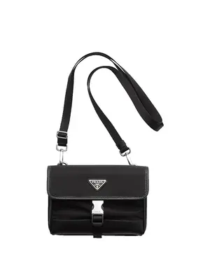 Prada Re-nylon And Saffiano Leather Smartphone Case - Black