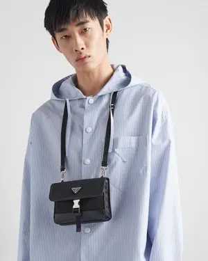 Prada Re-nylon And Saffiano Leather Smartphone Case