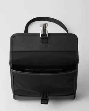 Prada Re-nylon And Saffiano Leather Smartphone Case