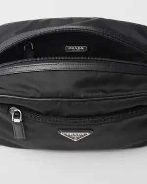 Prada Re-nylon And Saffiano Leather Travel Pouch