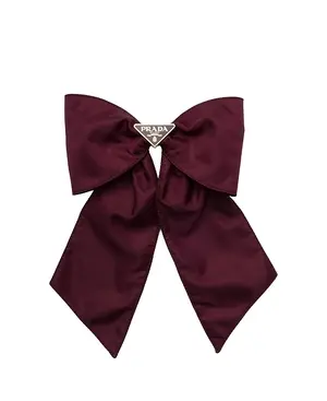 Prada Re-nylon Hair Clip - Burgundy