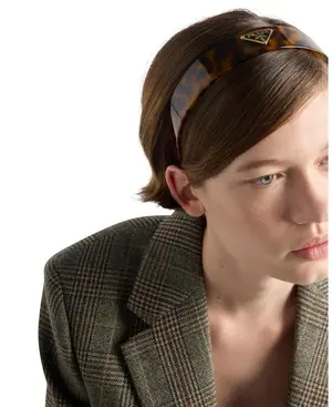 Prada Plexiglas Headband - Neutral
