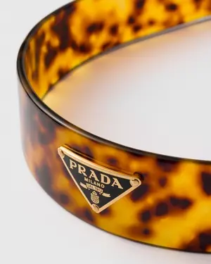 Prada Plexiglas Headband - Neutral