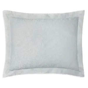 SFERRA Selini Leaf Sateen Jacquard Sham, Standard - Silversage