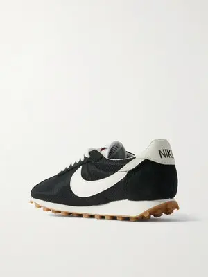 Nike Ld-1000 Suede And Leather-trimmed Mesh Trainers - Black