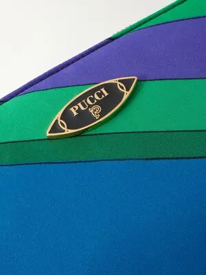 Emilio Pucci Printed Shell Clutch