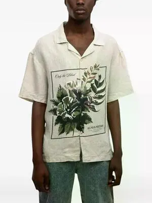 ONLY THE BLIND Botanical Linen Shirt