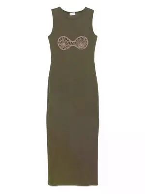 Magda Butrym Ribbed Midi Dress - Green