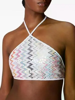 Missoni Zigzag-pattern Bikini - White