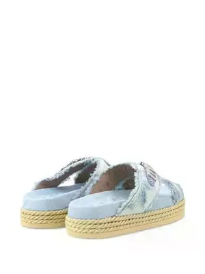 Mou Logo Sandals - Blue