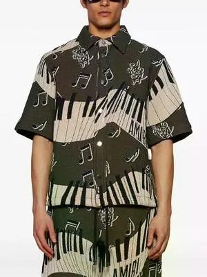 Amiri Piano Keys Tapestry Shirt