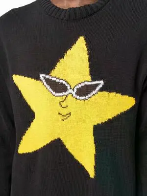 SKY HIGH FARM WORKWEAR Intarsia-knit Star Jumper