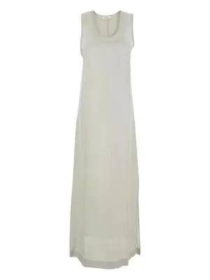 JUCCA Sleeveless U-neck Dress - Neutrals