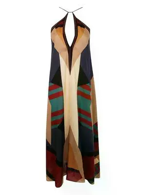 VOLANTIS Silk Midi Skirt